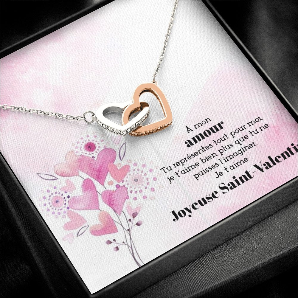 Collier saint valentin double cœur - Eternity -1